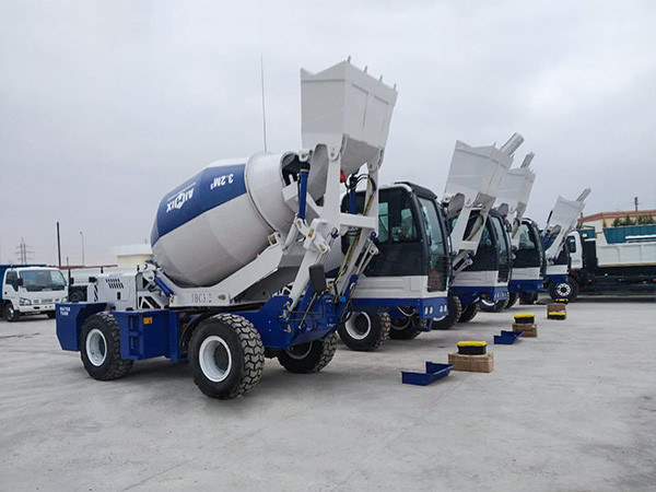 Sizes and Capacities of Self-Loading Concrete Mixers